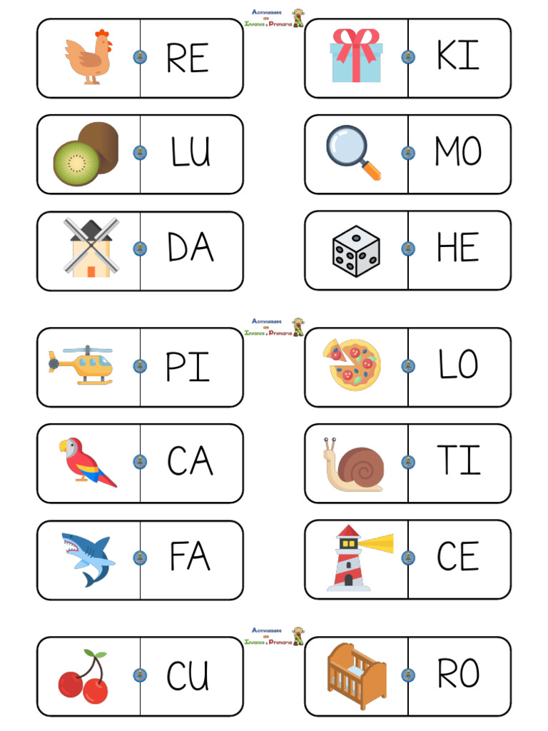 Domino Silabas | PDF