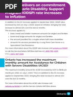 OW & ODSP Rates Update for July 2025 | PDF | Government Finances | Taxes