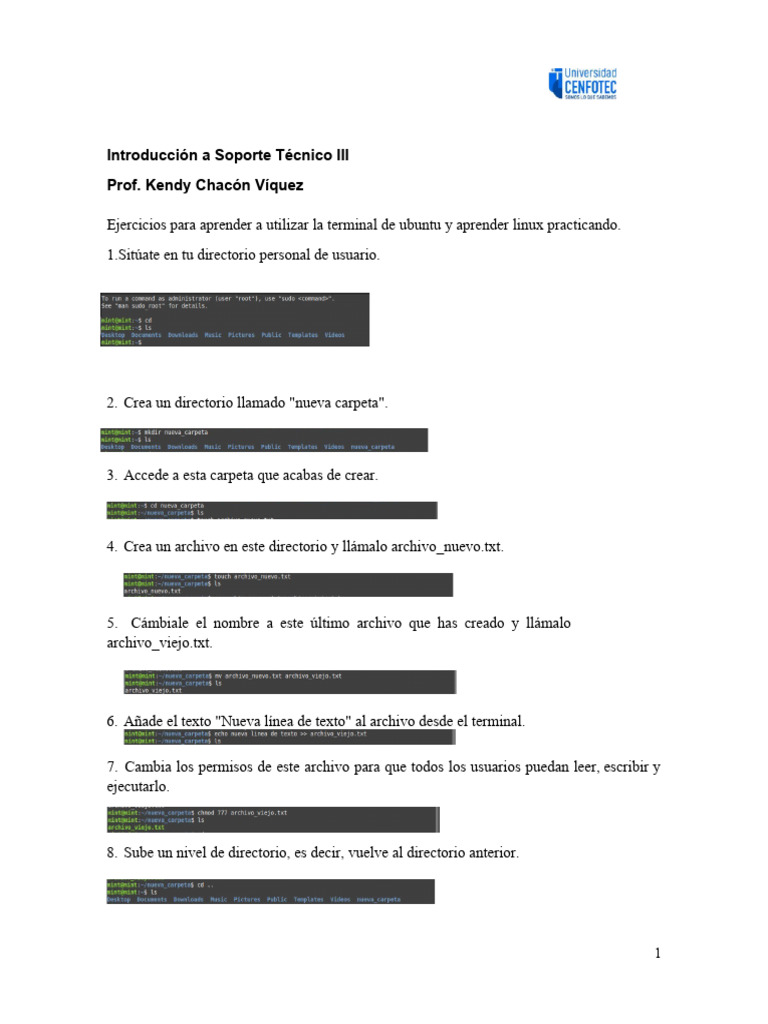 Práctica 1 - Linux 792 | PDF | Archivo de computadora | Gestión de datos