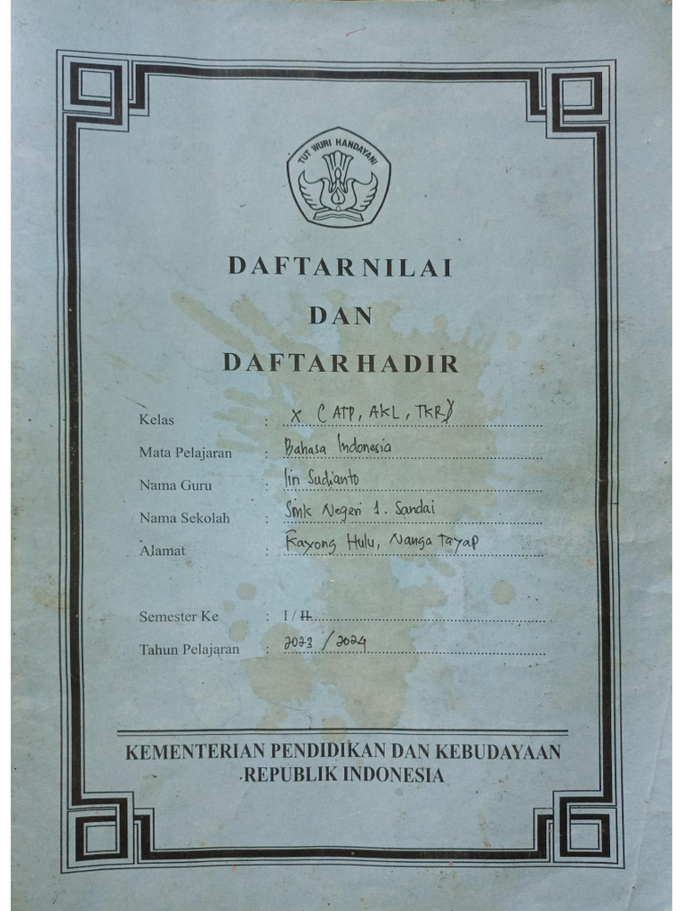 Absen Dan Daftar Nilai TKR | PDF