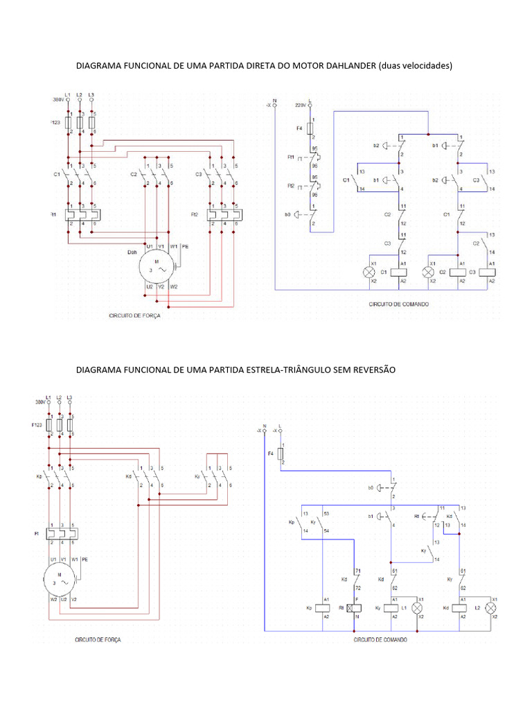 COMANDO ELETRICO Diagramas | PDF