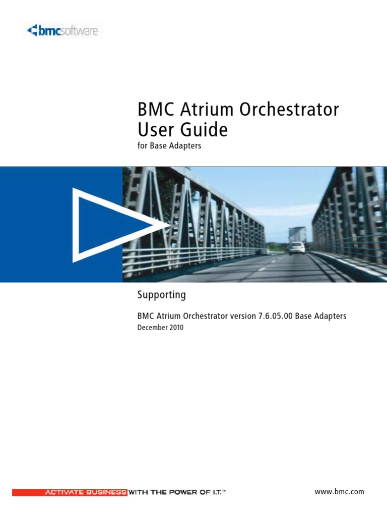 BMC Atrium Orchestra Tor Version 7.6.05.00 Base Adapters | PDF ...