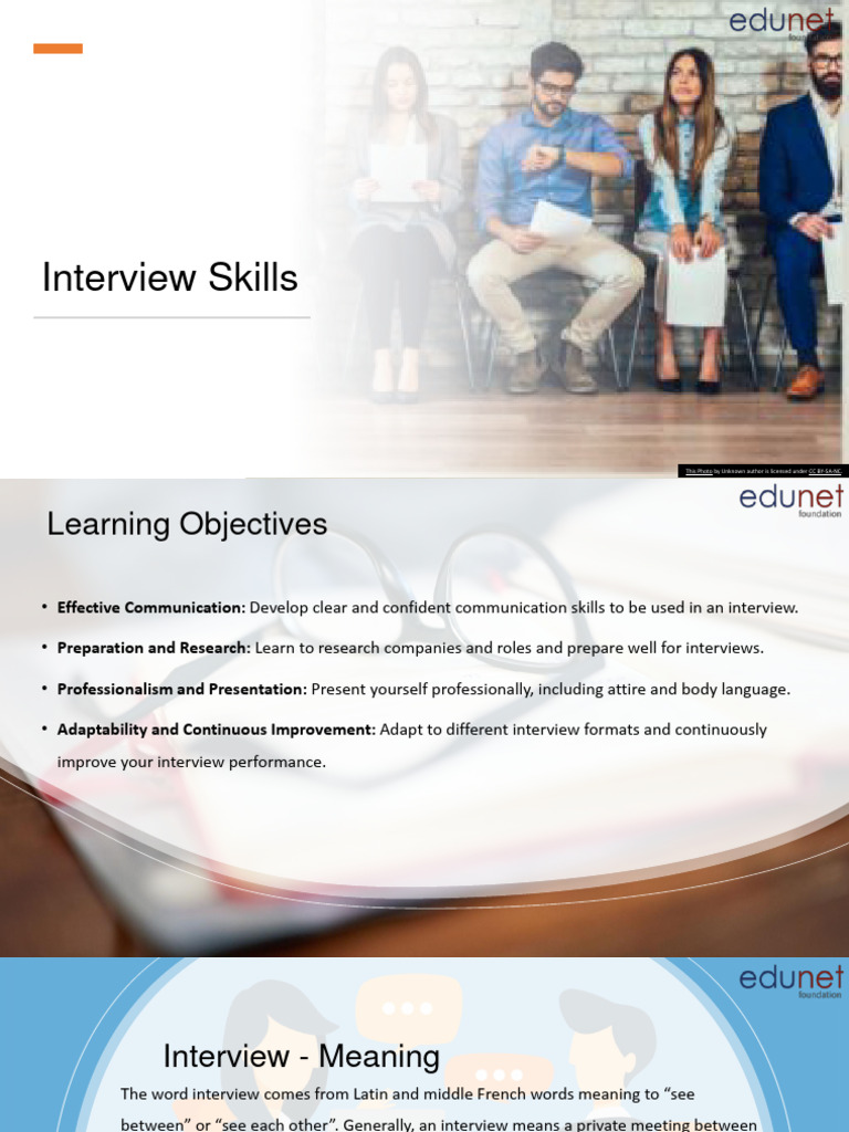 1706011489-Interview Skills_TNSDC 2024 | PDF | Job Interview | Knowledge