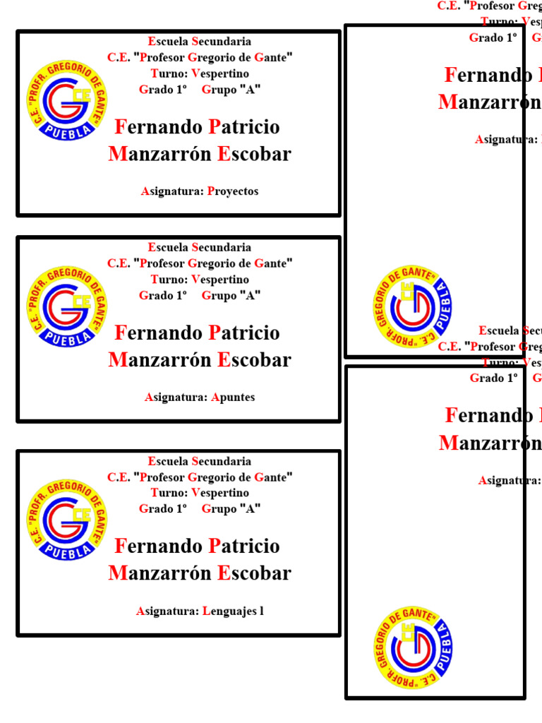 Etiquetas Gregorio | PDF