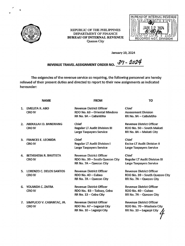 RTAO No. 37-2024 | PDF