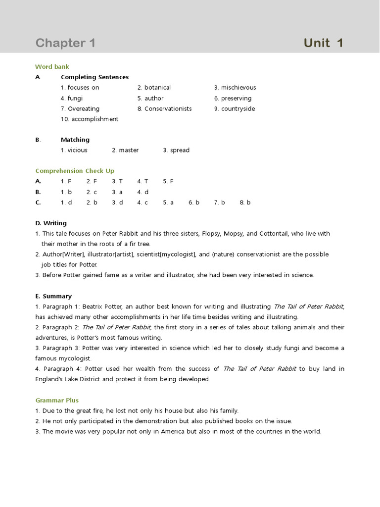Bricks Intensive Reading - L1 - SB - Answer Key - Eng | PDF | Desert | Volcano