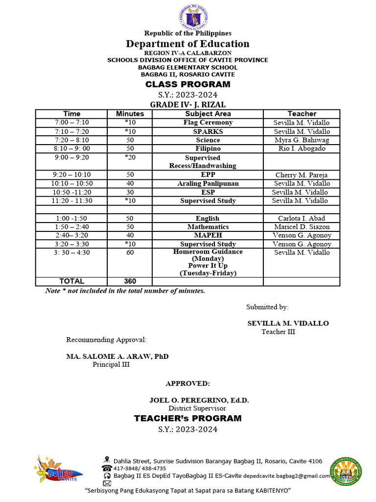 CLASS-PROGRAM-Grade-4-CATCH-UP FRIDAY-WITH Activities | Download Free PDF | Philippines