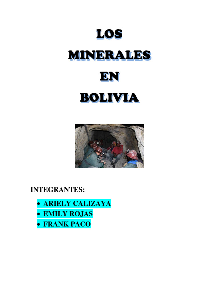 La Mineria | PDF | Minería | Bolivia