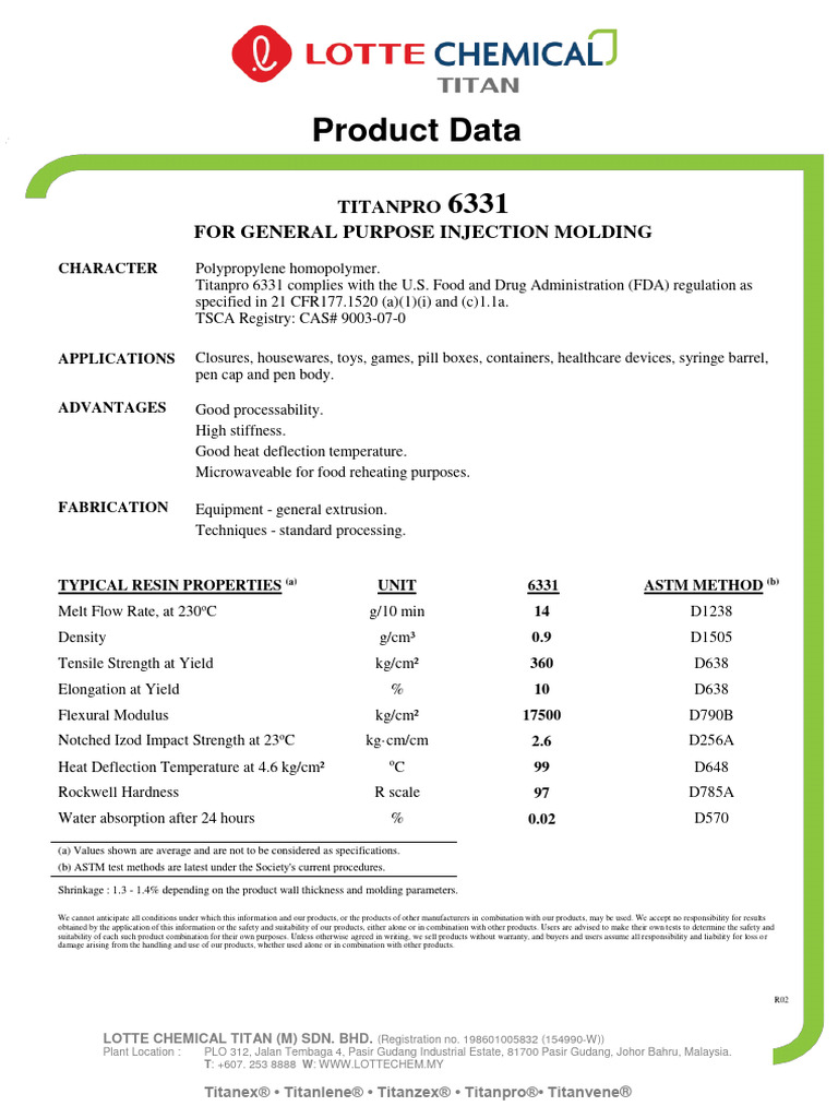 TDS - Titanpro 6331 | PDF | Applied And Interdisciplinary Physics ...