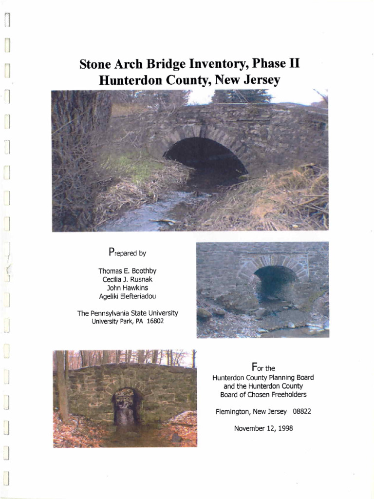 Stone Arch Bridge Inventory | PDF