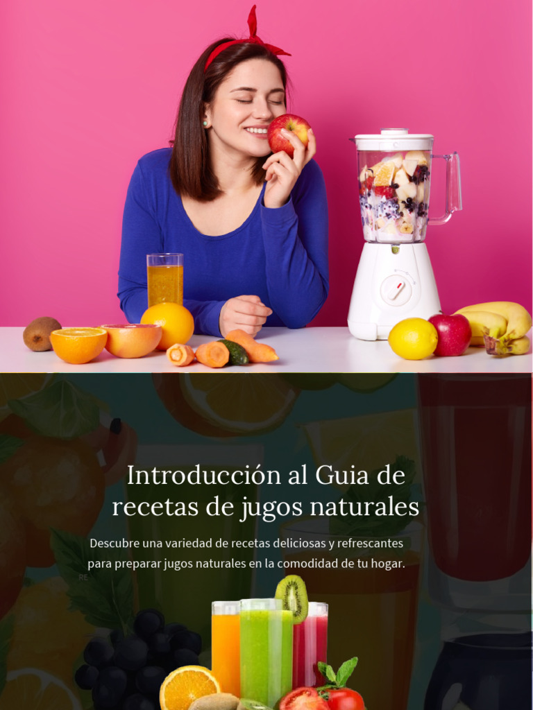 Recetas Saludables de Jugos Naturales | PDF | Zumo de naranja | Vegetales