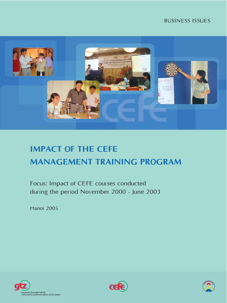 Impact of CEFE Management Training Programme in 2005 | PDF | Employment ...