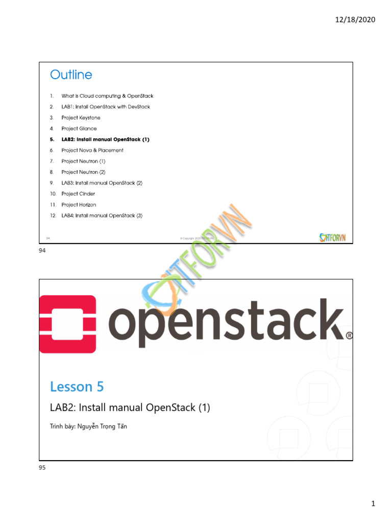 OpenStack Victoria Lesson 5 | PDF | Civil Law (Common Law) | Private Law