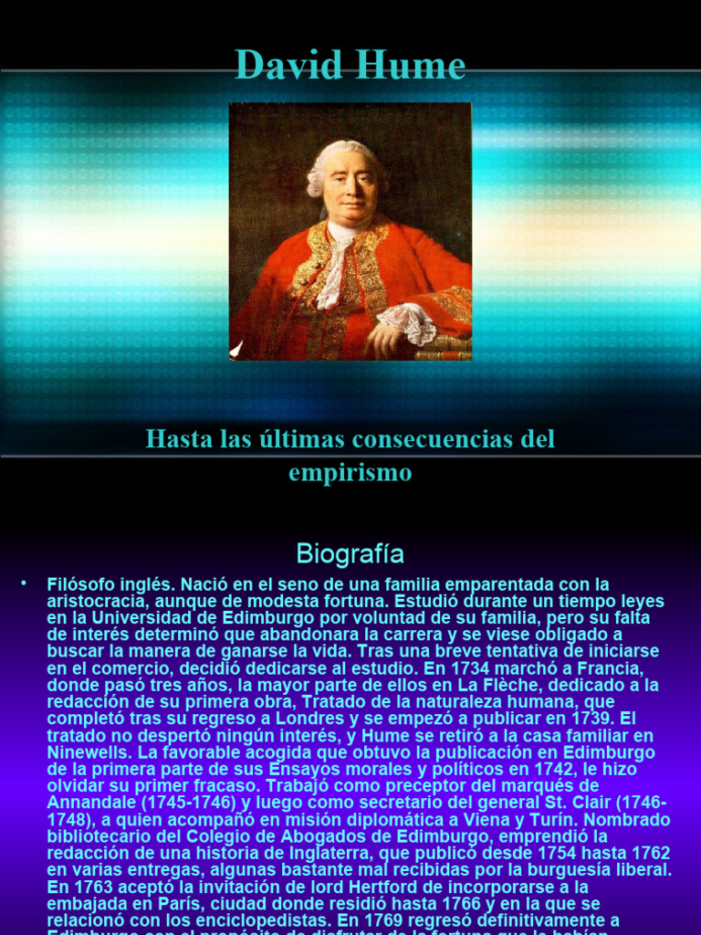 Filosofía Empirista de David Hume | PDF | David Hume | Empirismo