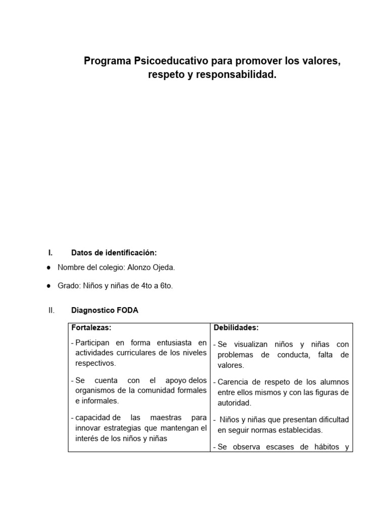 Programa Psicoeducativo | PDF | Enseñando
