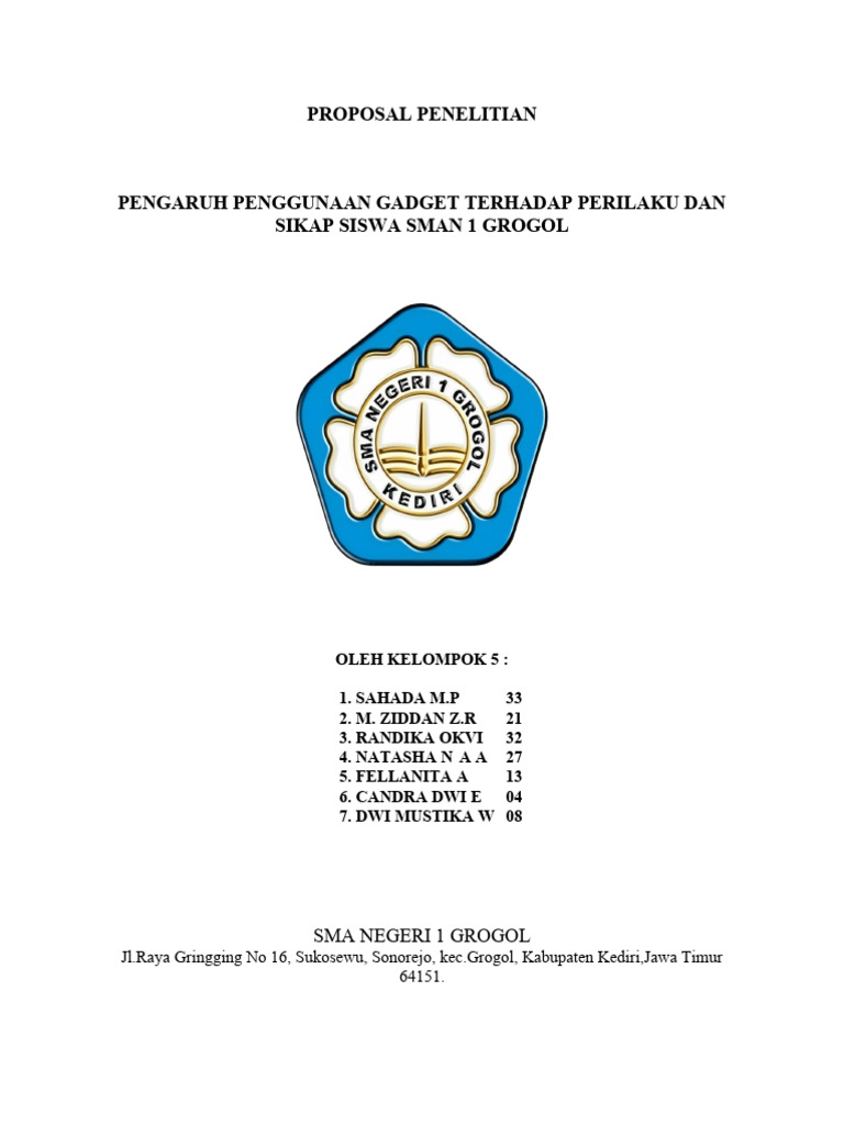 PROPOSAL GEO Fiks X-4 K.5 | PDF