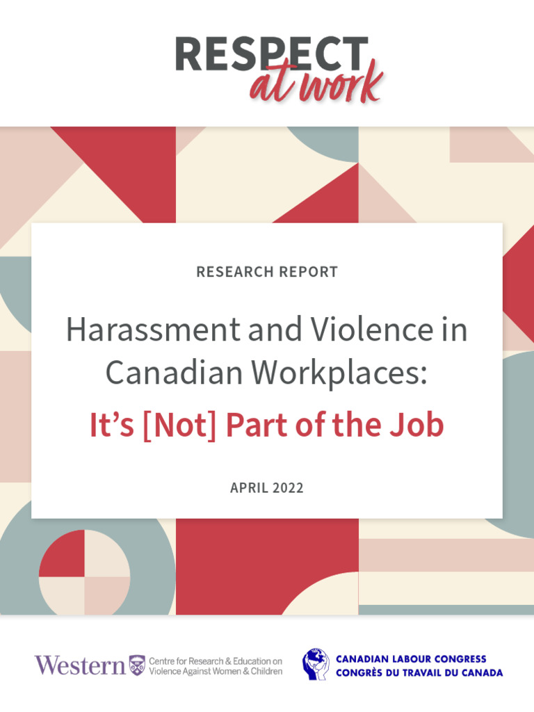Respect at Work Report EN | PDF | Sexual Harassment | Violence