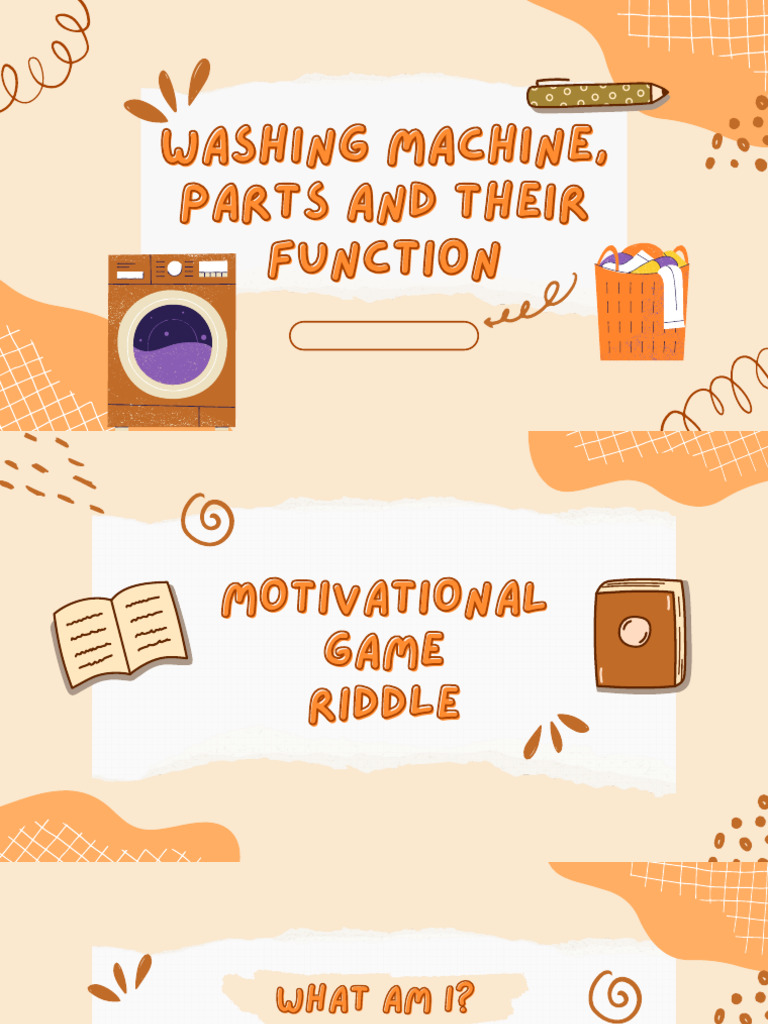 Washing Machine Parts and Function | PDF | Washing Machine | Manufactured Goods