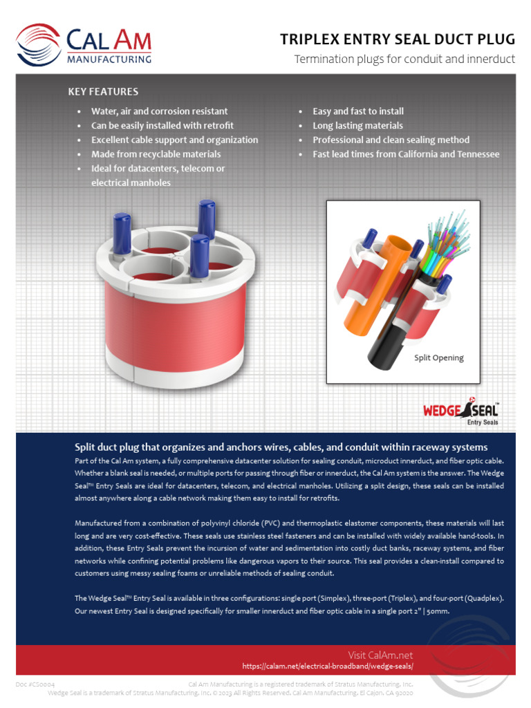 CAL Triplex-Entry-Seals-CutSheet - OCR | PDF | Civil Engineering ...
