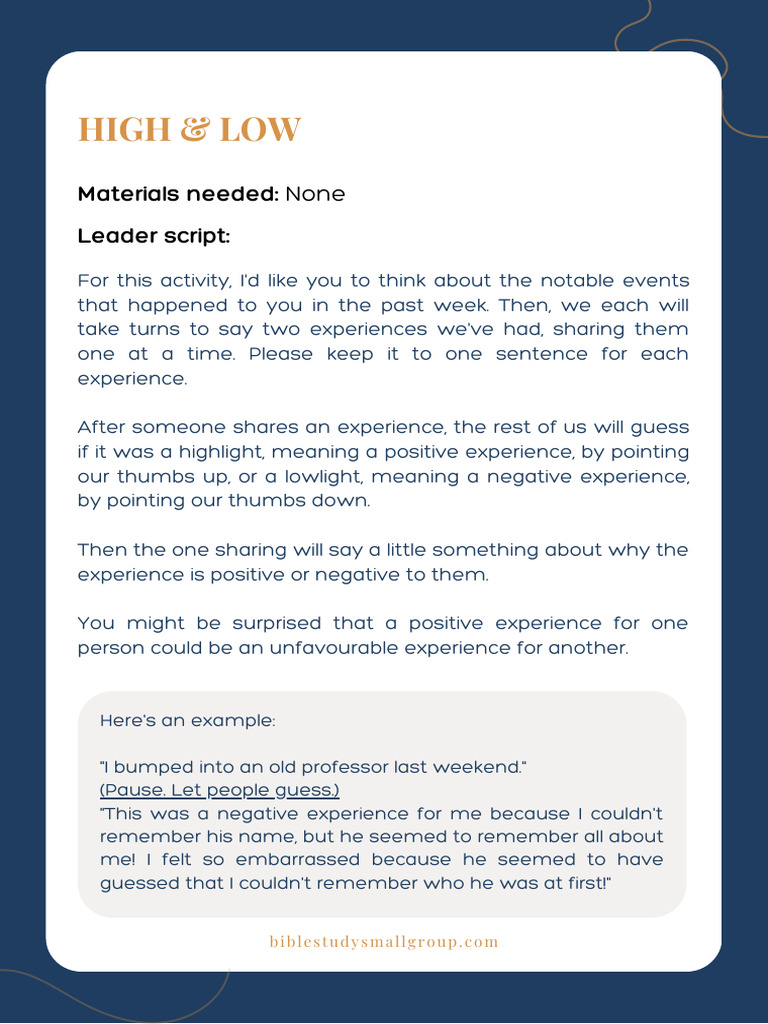 Icebreaker Script Cards by Joanna Blanding (A4) | PDF | Experience