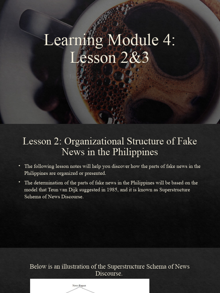 Learning Module 4 Lesson 2 3 | PDF | English Language | News