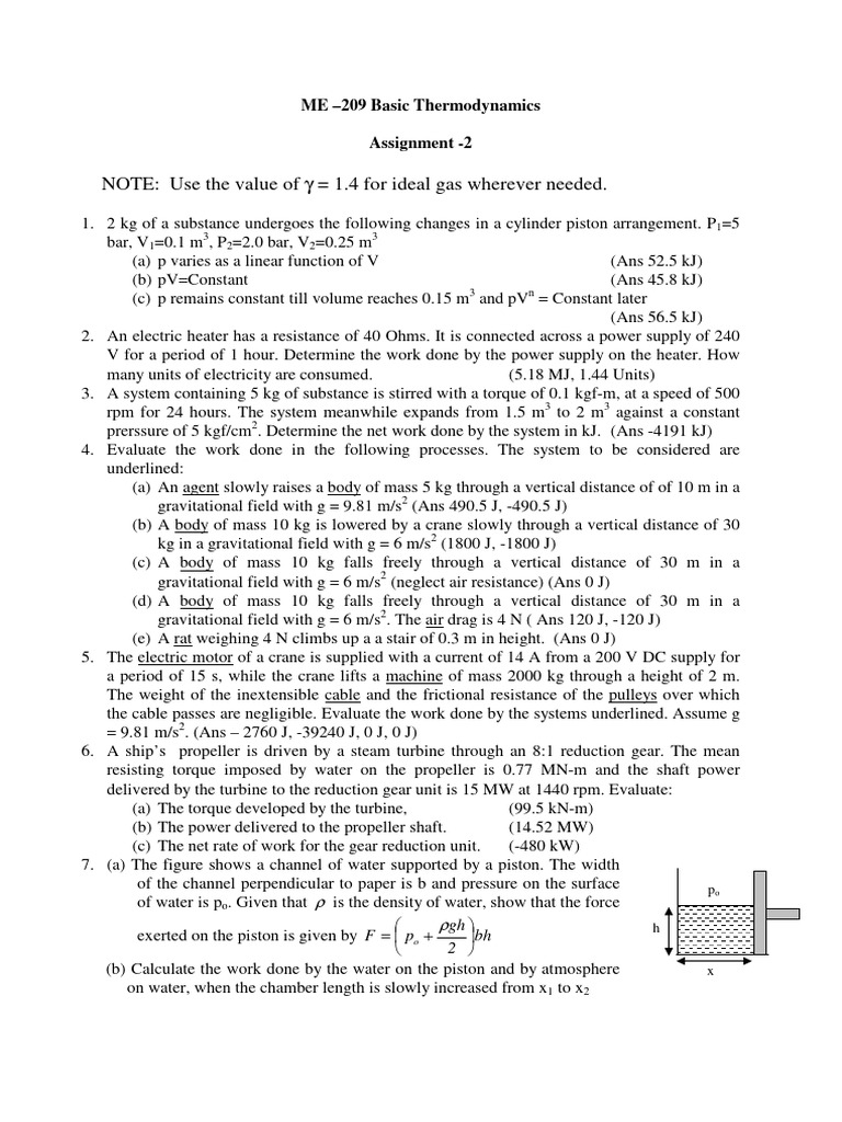 Ass 2 | PDF | Gases | Applied And Interdisciplinary Physics