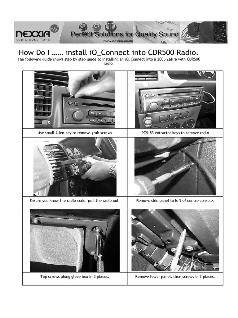 How-Do-I - Install - Io - Connect CDR-500 | PDF | Electrical Connector ...