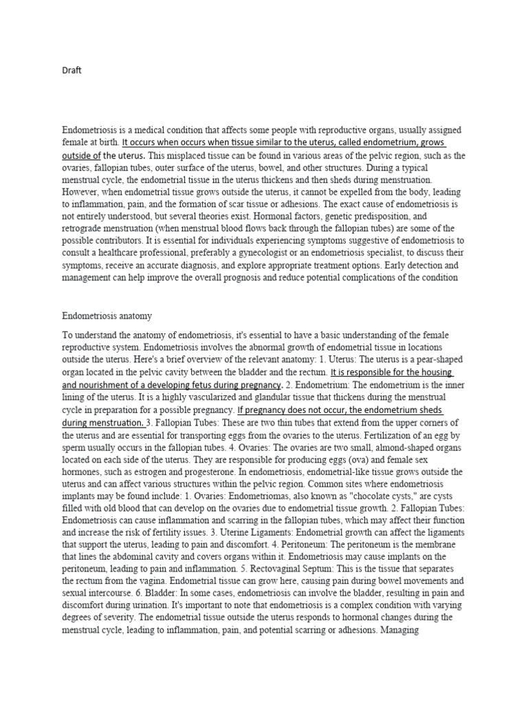 Endo | PDF | Menstrual Cycle | Uterus