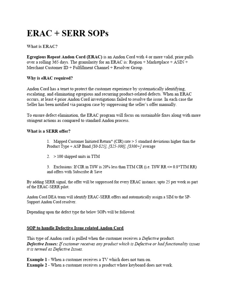 ERAC Final Draft | Download Free PDF | Brand | Production And Manufacturing ERAC Final Draft | Download Free PDF | Brand | Production And Manufacturing