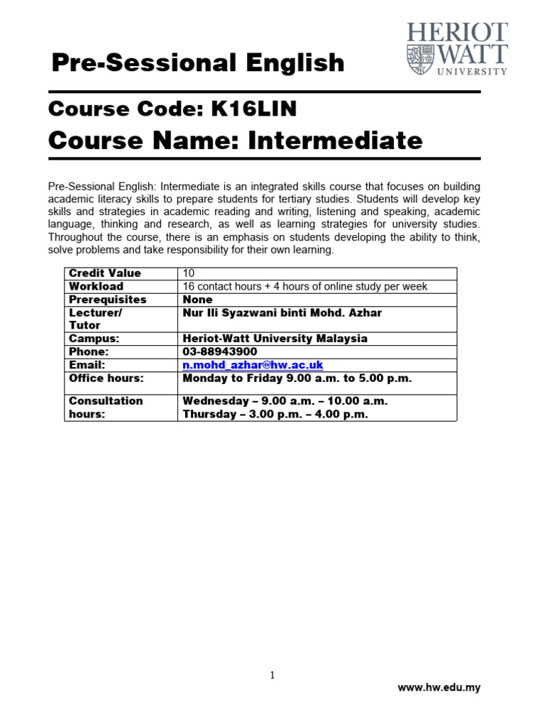 Course Guide Inter | PDF | Human Communication | Learning