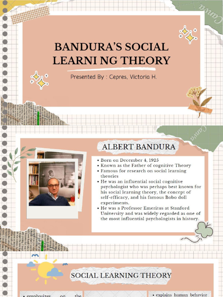 Banduras Social Learning Theory | PDF