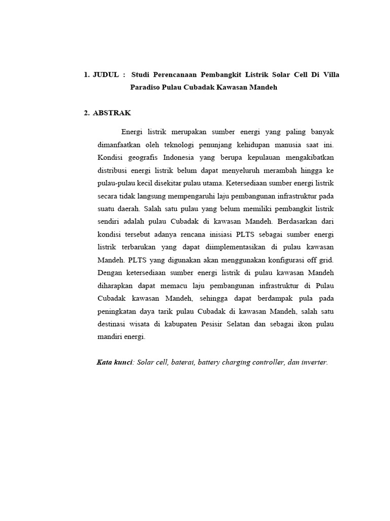 Proposal Praska F. | PDF | Teknologi & Rekayasa