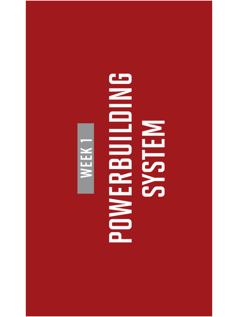 Power Building | PDF | Weight Training | Human Anatomy