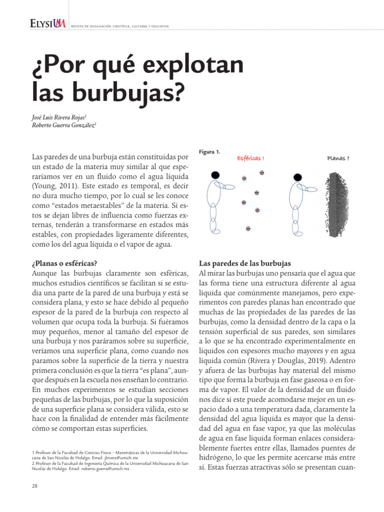 Por Qué Explotan Las Burbujas? | PDF | Color | Agua