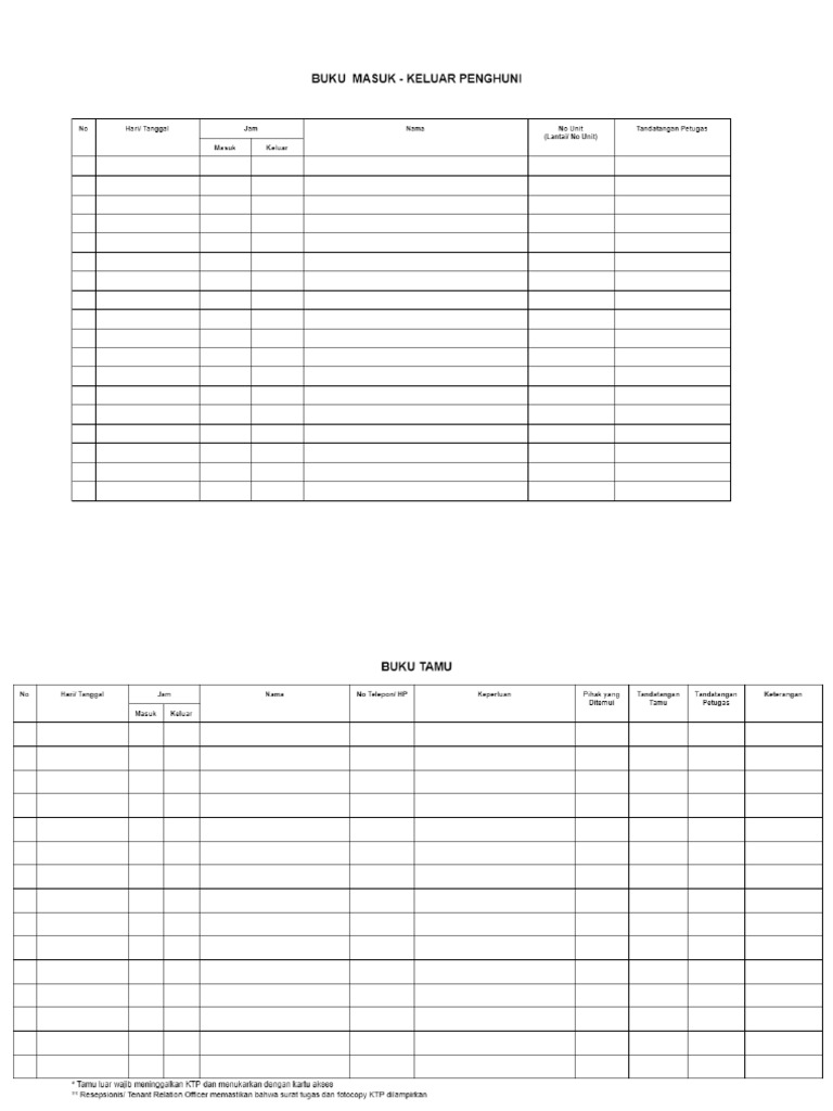 Buku Tamu.docx - Google Docs | PDF