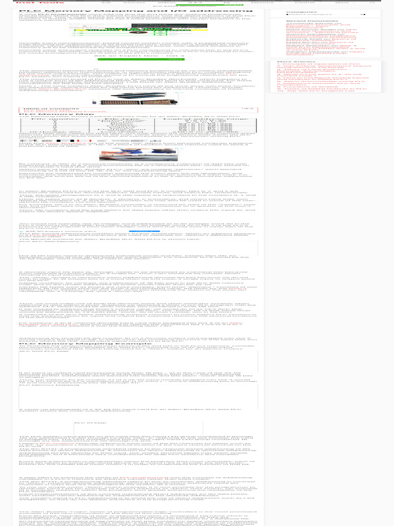 PLC Memory Mapping and I:O Addressing - PLC Tutorials - PLC Lectures | PDF | Programmable Logic ...