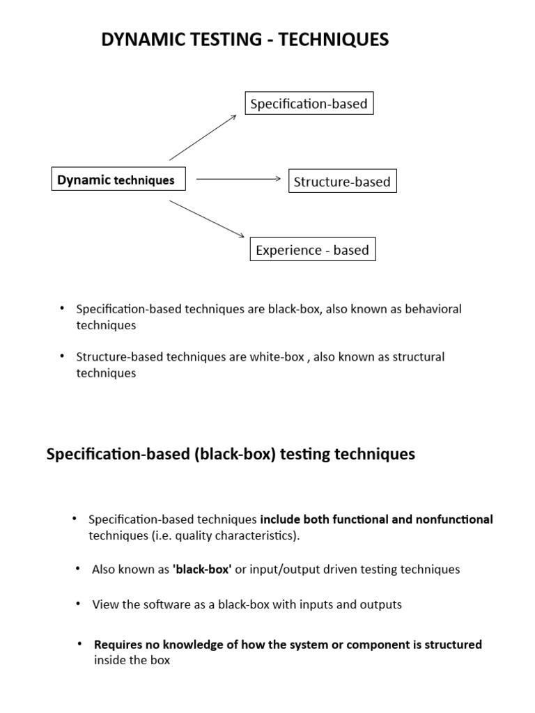 DYNAMIC Testing | PDF | Software Testing | Use Case DYNAMIC Testing | PDF | Software Testing | Use Case