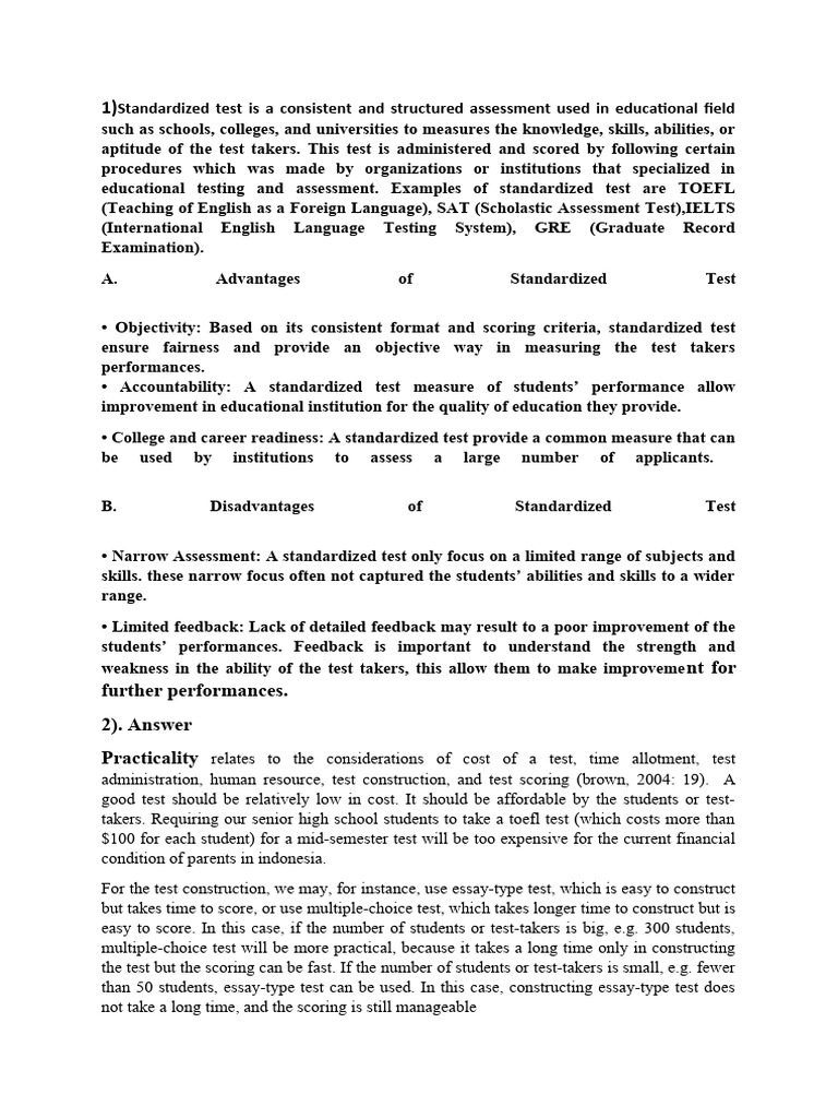 Nazini - 211230057 - 4B. TBI | PDF | Standardized Tests | Educational ...