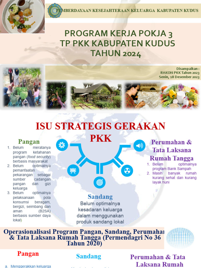 MATERI PROKER 2024 POKJA 3 Kabupaten Kudus | PDF