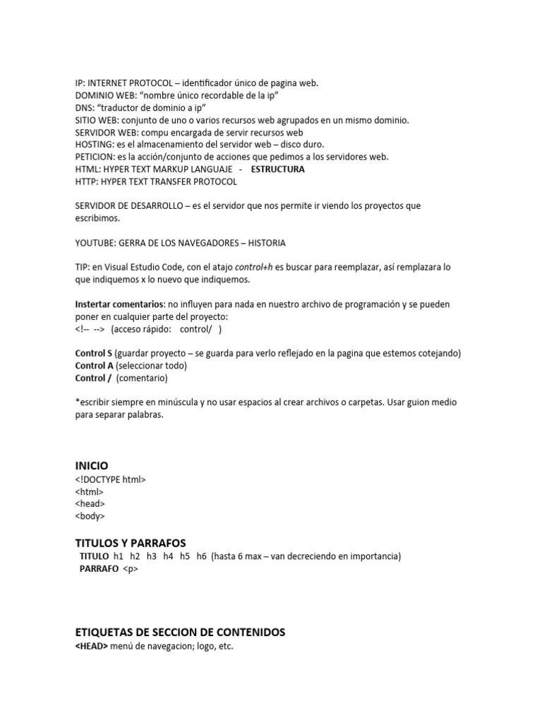 Dorian Notas Resumen HTML | PDF | HTML | Redes