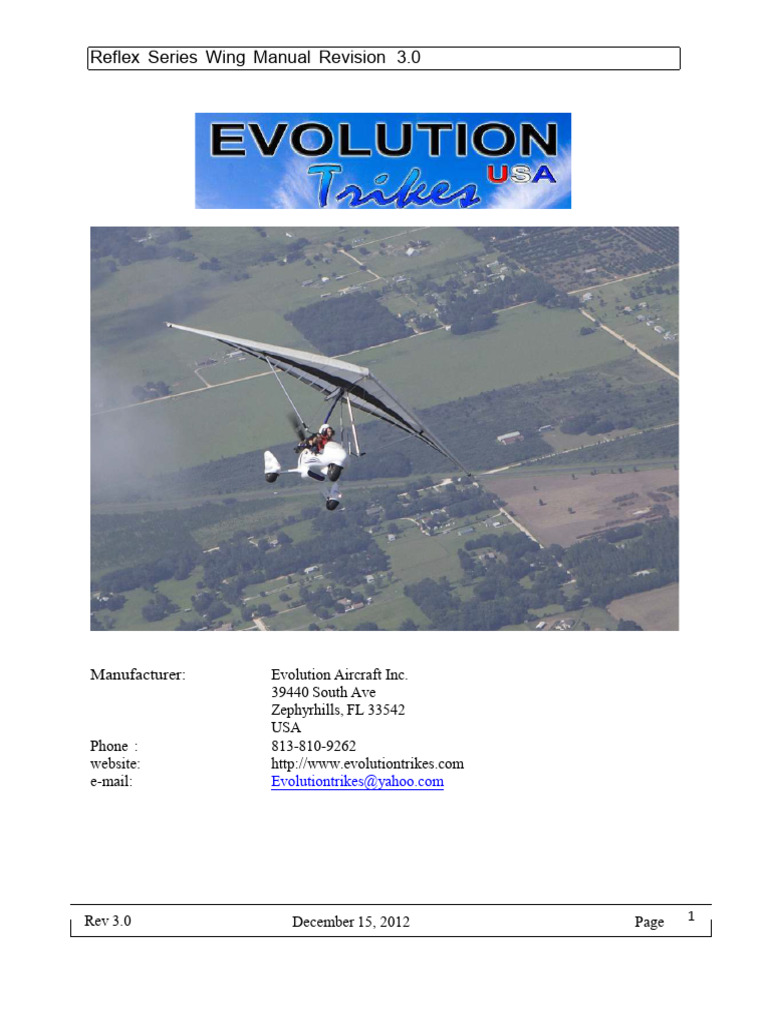 ReflexWing Manual Rev 3 | PDF | Sail | Actuator