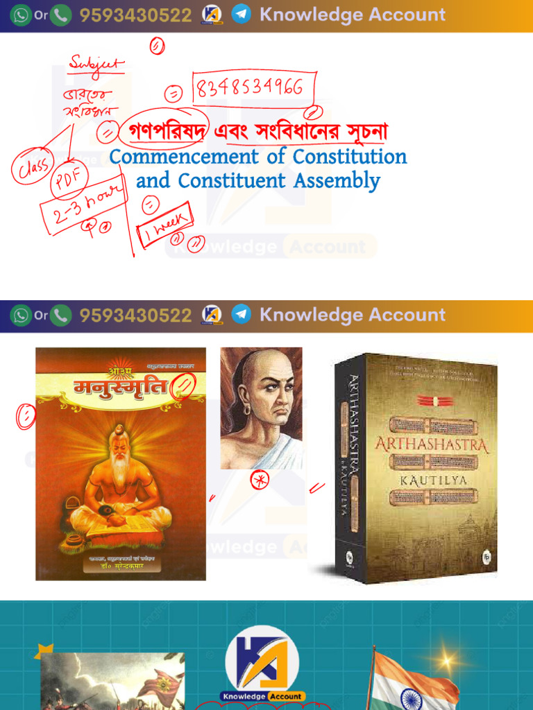 Commencement of Constitution and Constituent Assembly | PDF