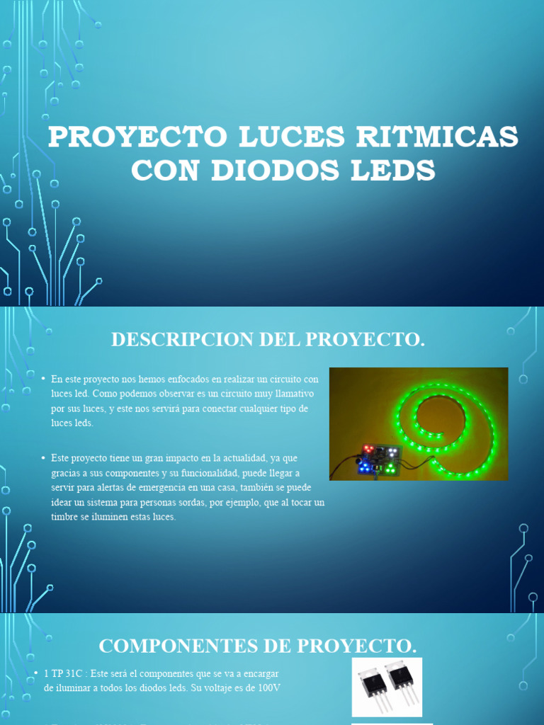 Diagrama de Luces Rítmicas LED | PDF