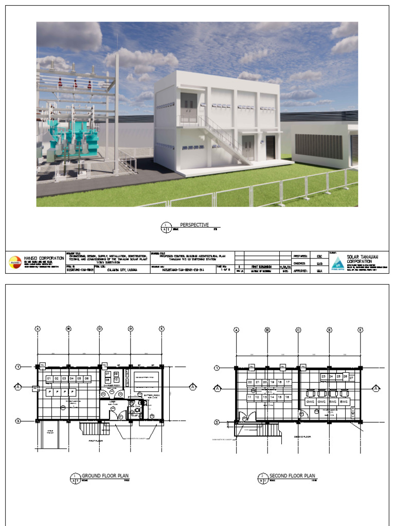 STANC Tanauan SWS Control Building Architectural Drawing REV1 | PDF ...