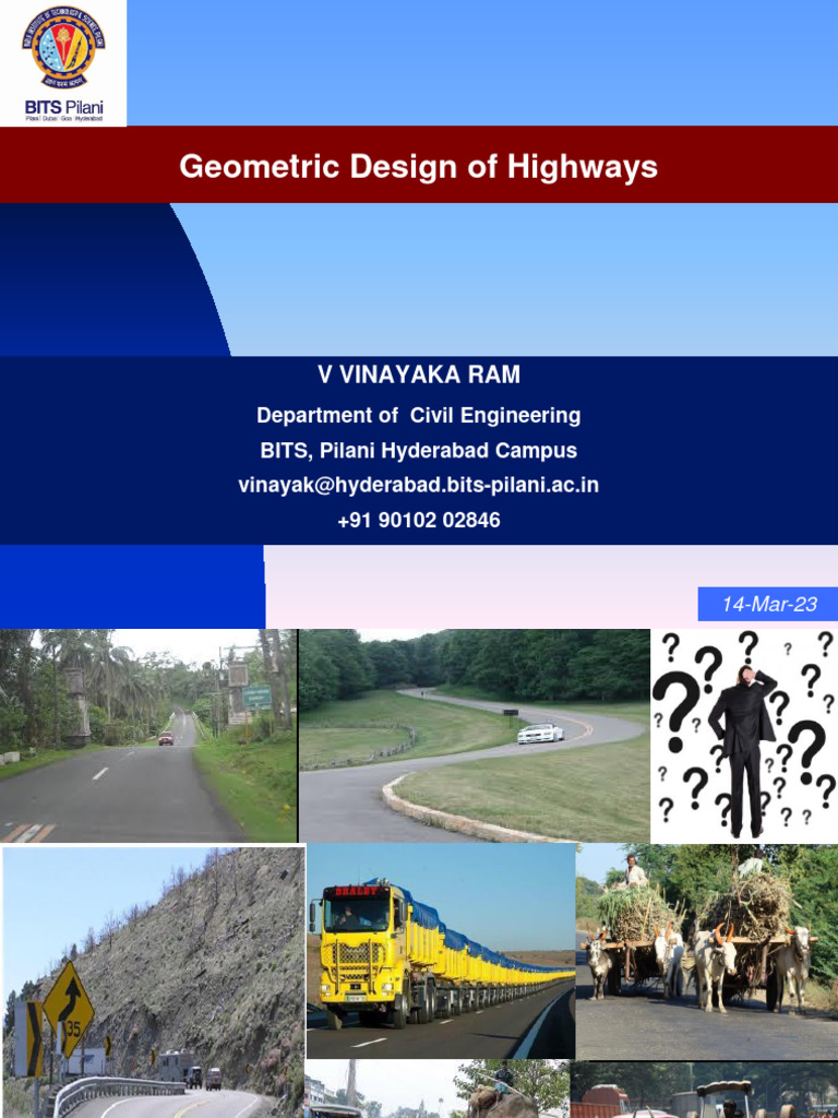 Geometric Design CE F244 Comprehensive Lecture | PDF | Visual ... Geometric Design CE F244 Comprehensive Lecture | PDF | Visual ...