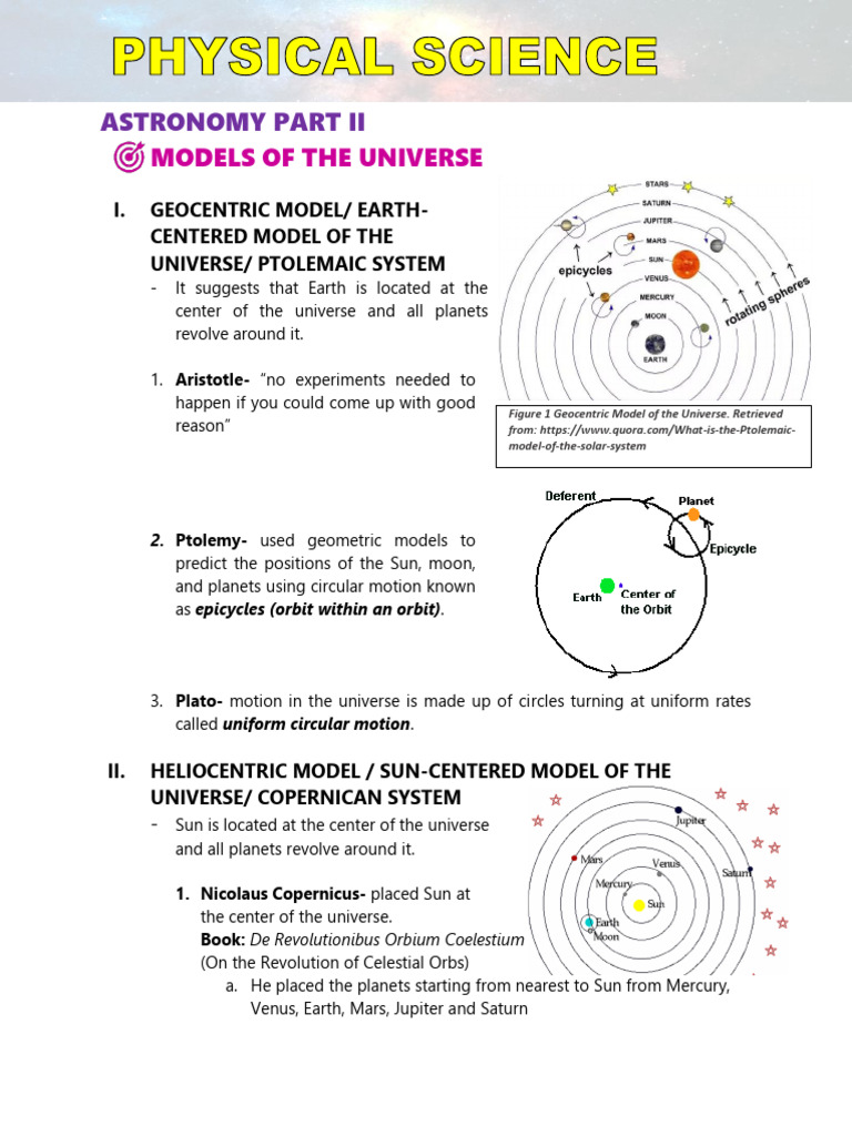 Astronomy Part Ii | PDF | Heliocentrism | Force