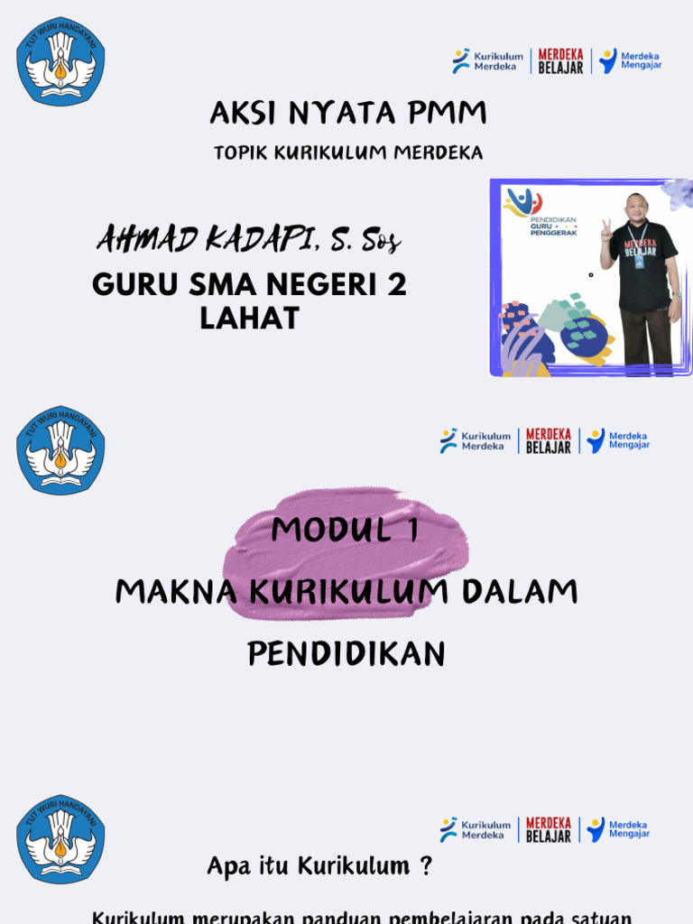 AHMAD KADAPI AKSI NYATA Tema Kurikulum Merdeka PMM | PDF