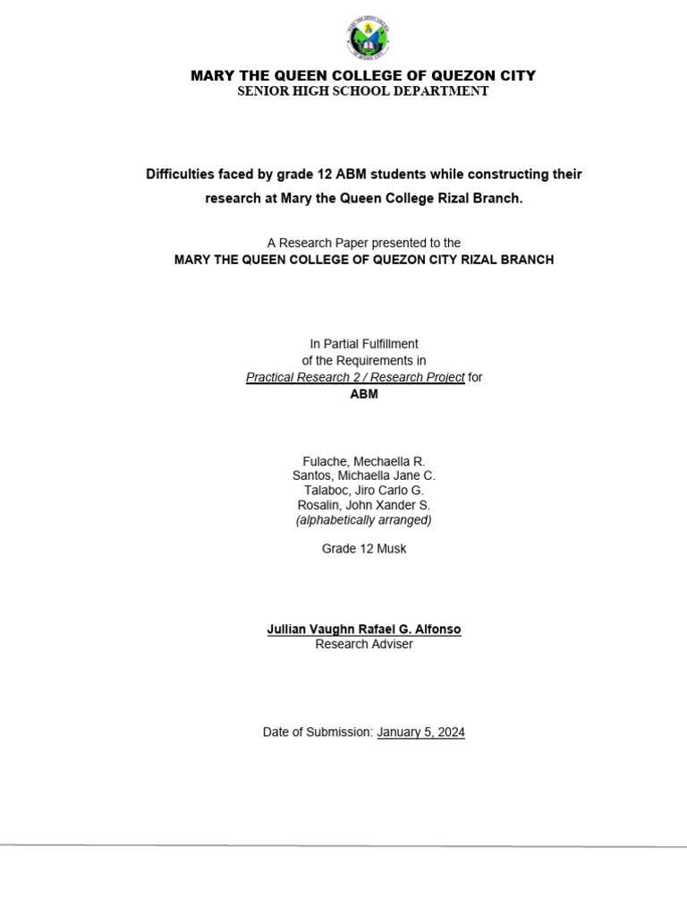 Chapter 1 Practical Research Group 2 | PDF | Learning | Knowledge