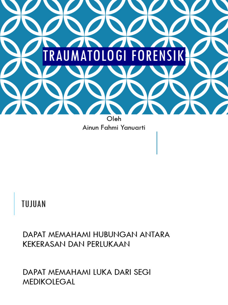 Traumatologi Forensik | PDF