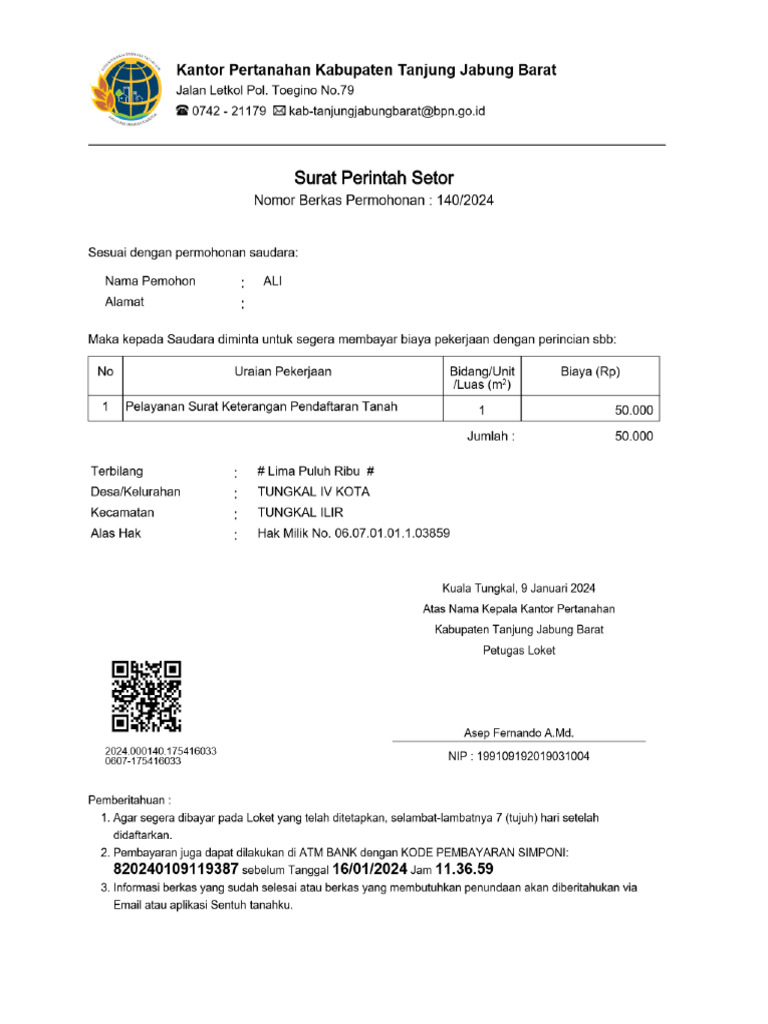 SKPT Lelang 140 | PDF